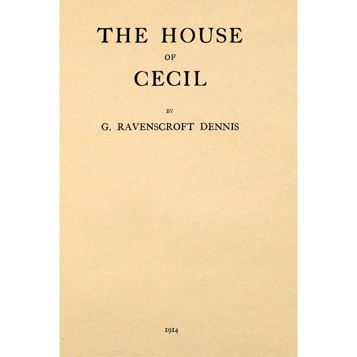 The House Of Cecil – Apple Manor Press
