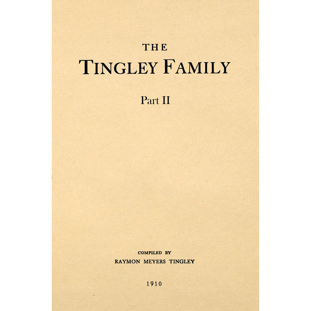 The Tingley Family – Apple Manor Press