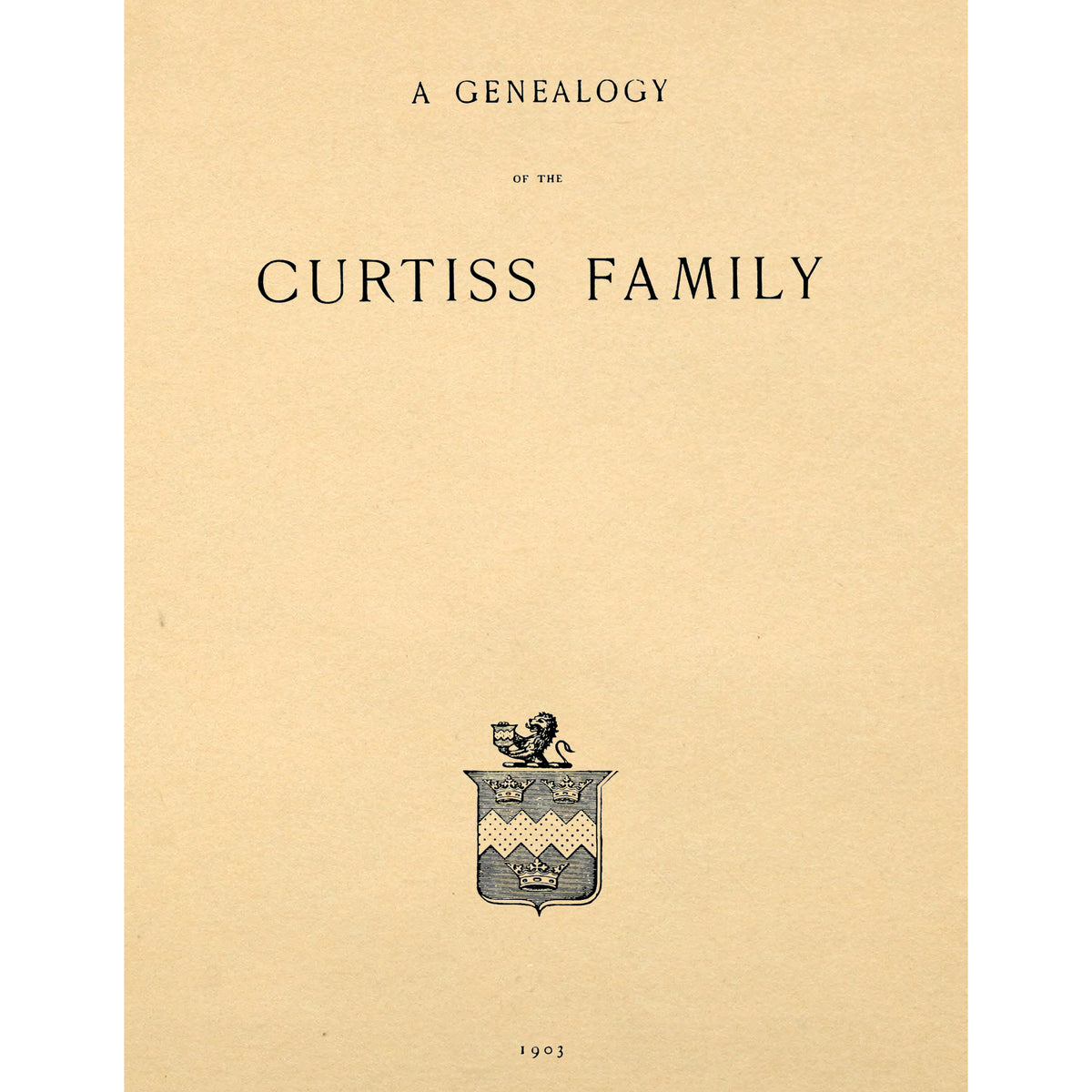 A Genealogy of the Curtiss Family – Apple Manor Press