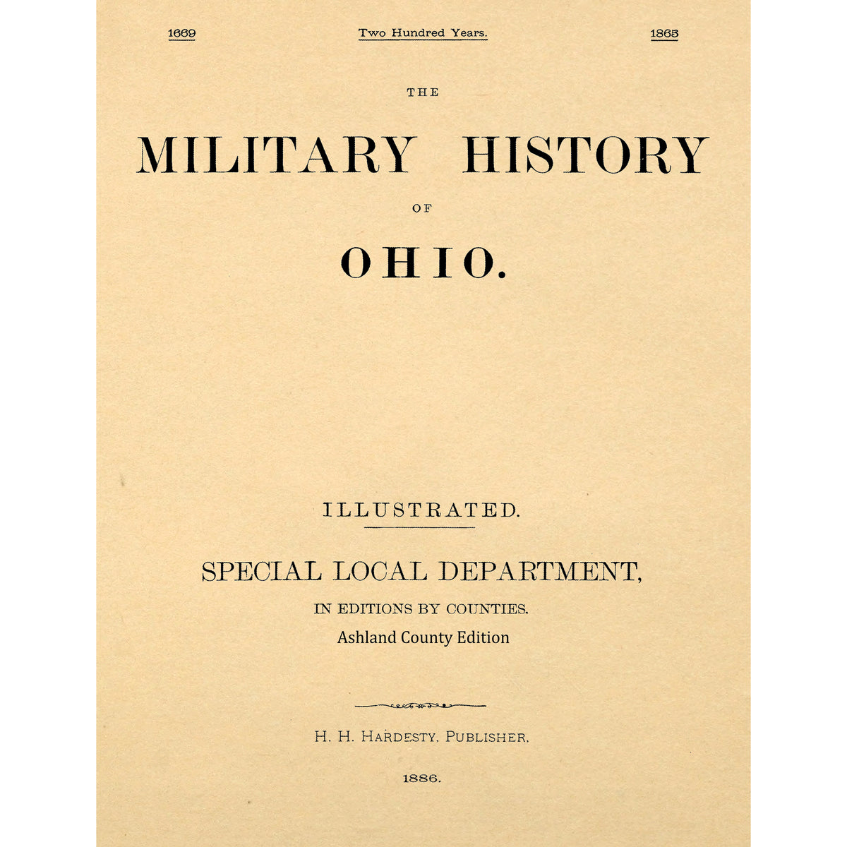 The Military History of Ohio [Ashland County Edition]. – Apple Manor Press